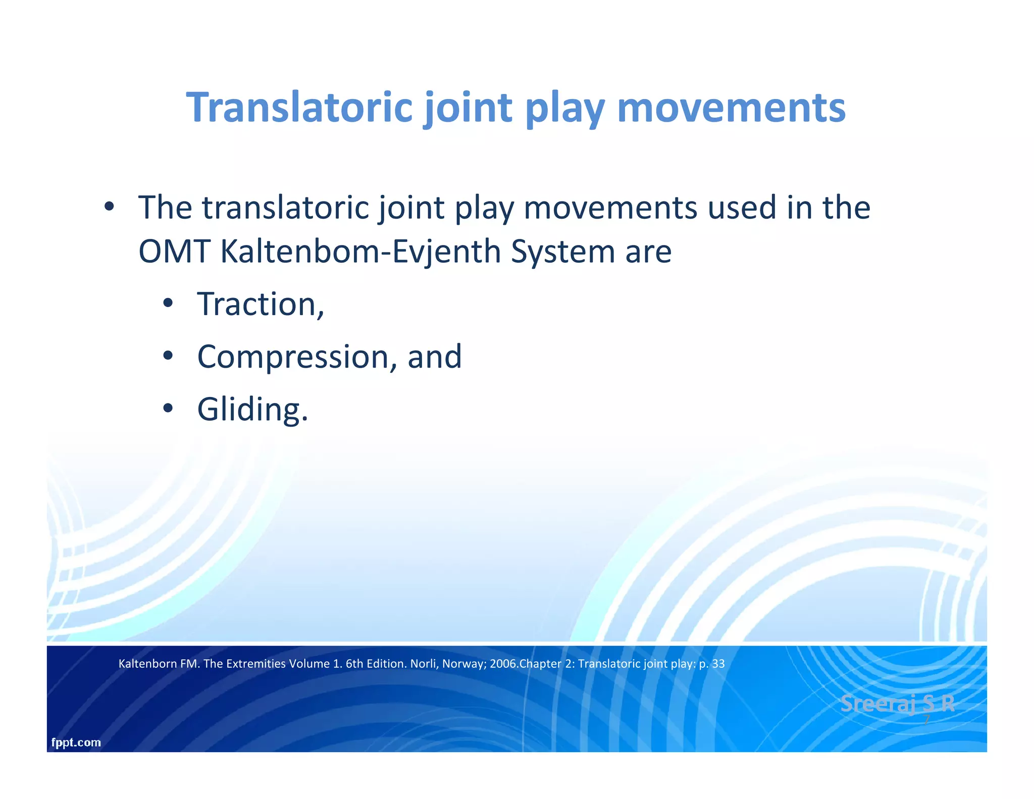 Kaltenborn manual mobilization srs | PDF