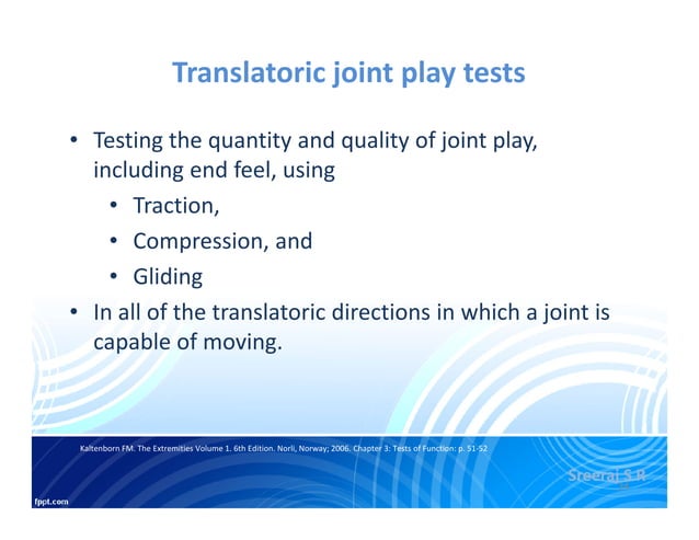 Kaltenborn manual mobilization srs | PDF | Death, Injury, or Military ...