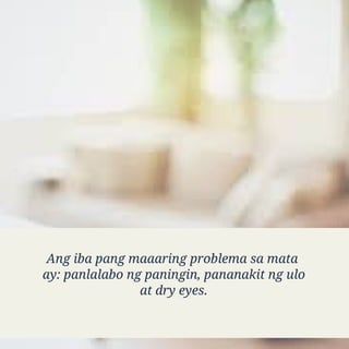 Kalusugan ng paningin at ng mga mata habang naka home quarantine(2) | PDF