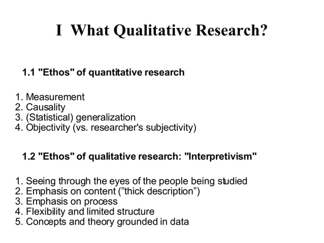 Qualitative Research Methods | PPT