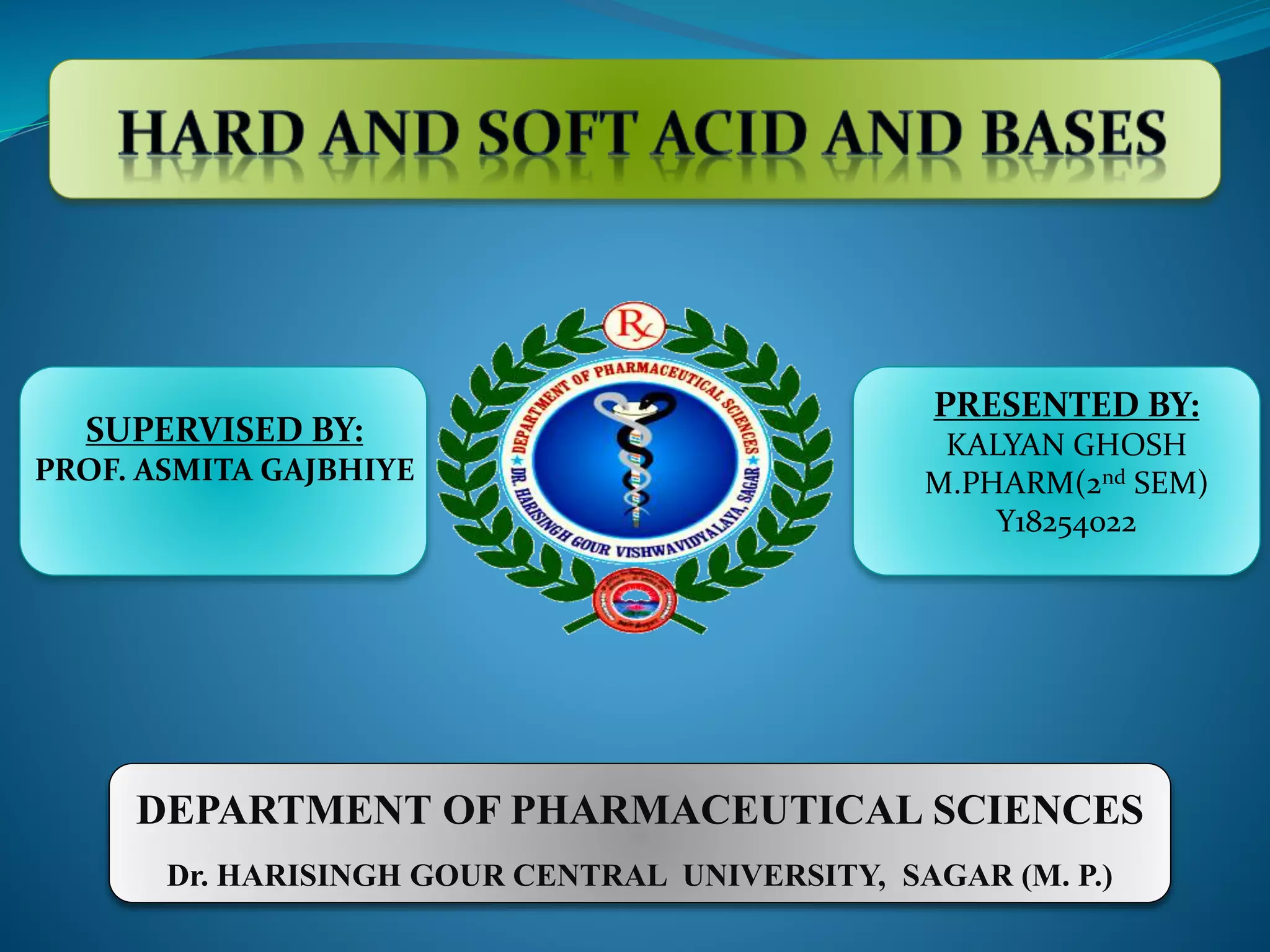 hard and soft acid and bases | PPTX