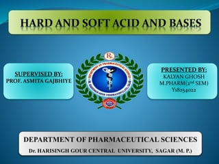 hard and soft acid and bases | PPTX