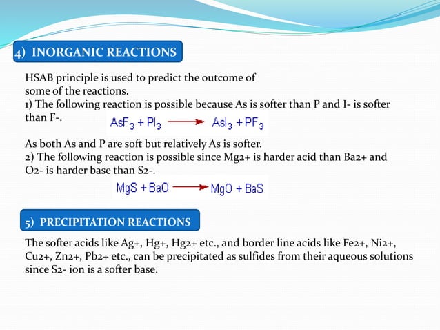 hard and soft acid and bases | PPTX