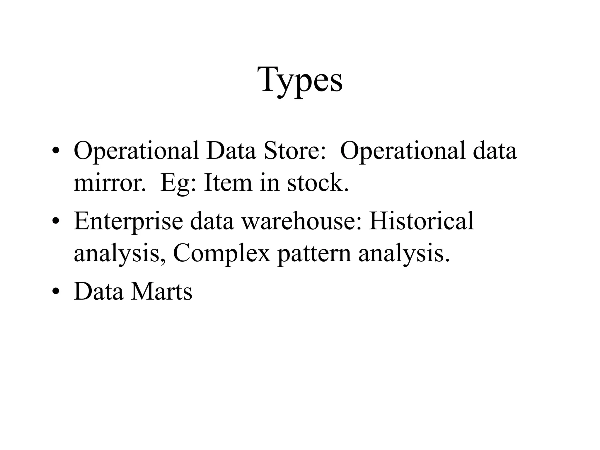 Data Warehouse | PPT