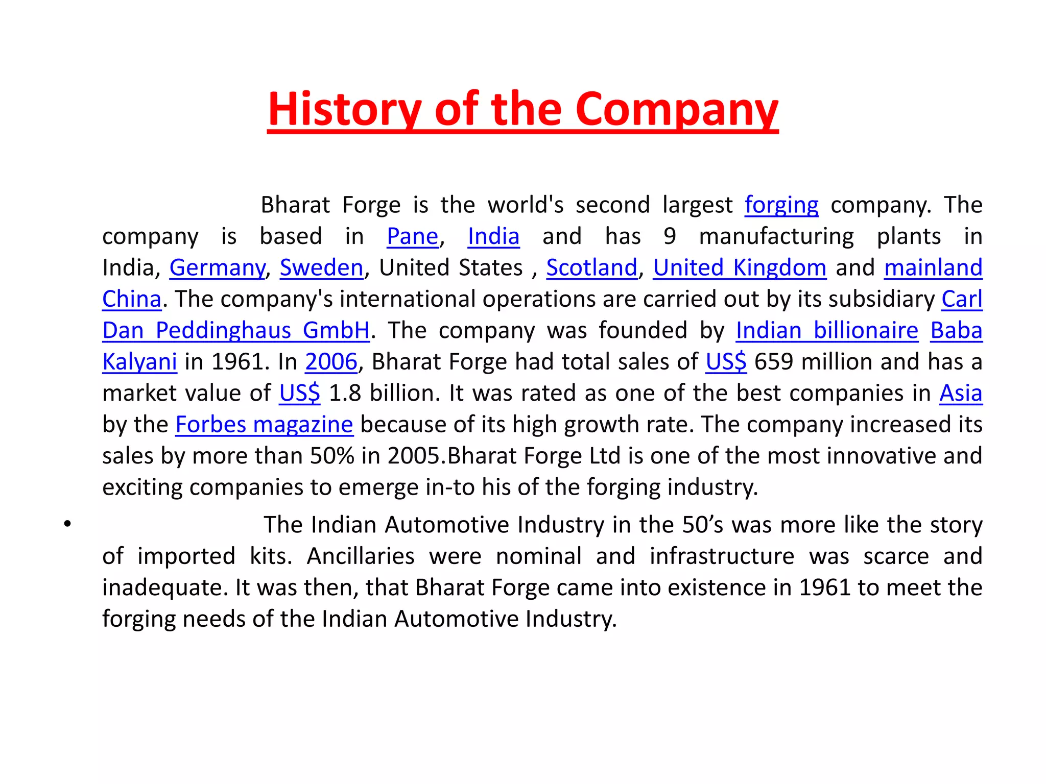 Kalyani Bharat Forge | PPSX