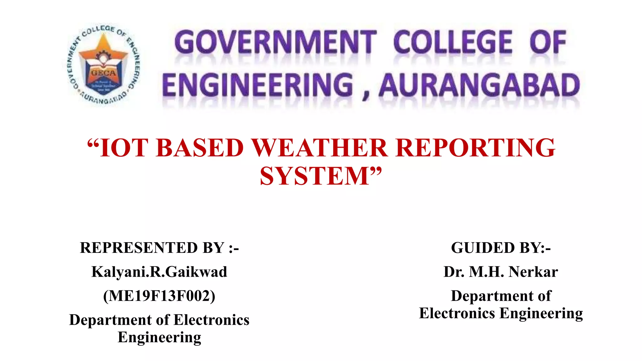 green house monitoring system | PPTX