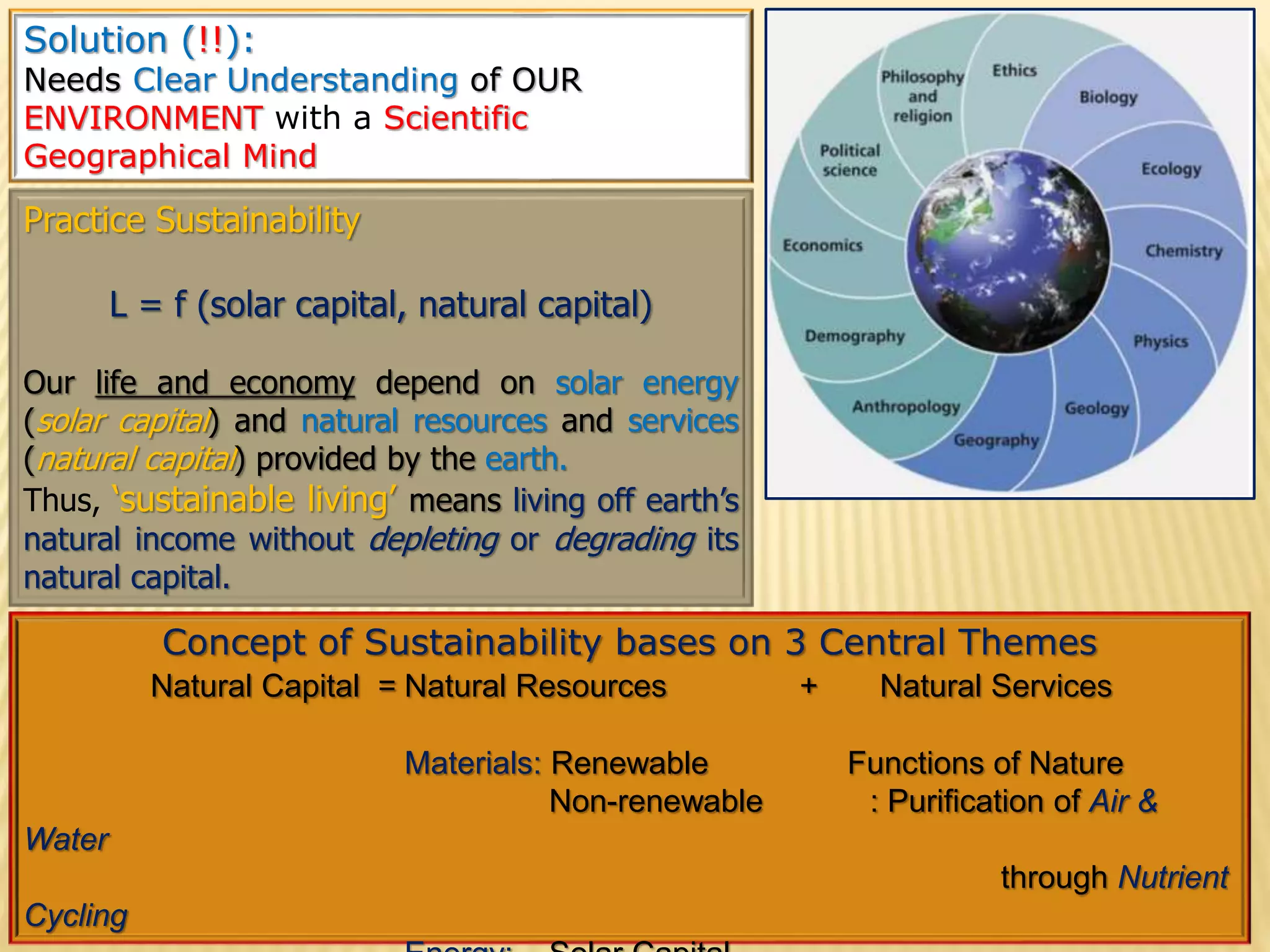DEVELOPMENT VS ENVIRONMENT IN GEOGRAPHICAL FRAMEWORK | PPT