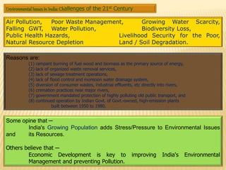 DEVELOPMENT VS ENVIRONMENT IN GEOGRAPHICAL FRAMEWORK | PPT