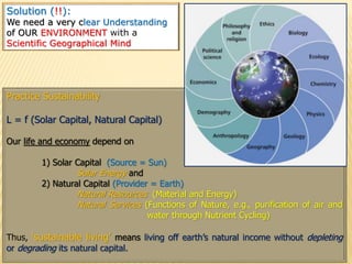 GEOGRAPHICAL DIMENSIONS OF ‘DEVELOPMENT – ENVIRONMENT INTERRELATION’ | PPTX