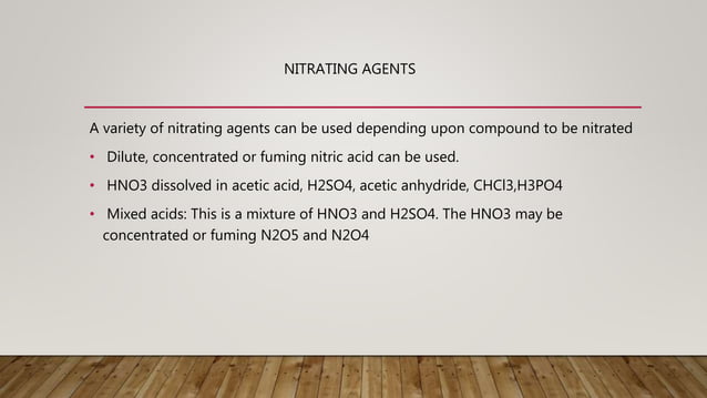 PHARMACEUTICAL CHEMISTRY(NITRATION) | PPTX