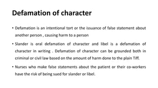 Legal Aspects in Nursing (NURSING ADMINISTRATION) | PPTX