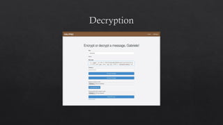 Kalypso: She who hides. Encryption and decryption web app. | PPT