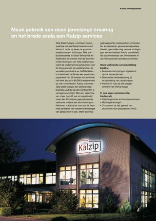 Kalzip Benelux - Gevelsystemen | PDF