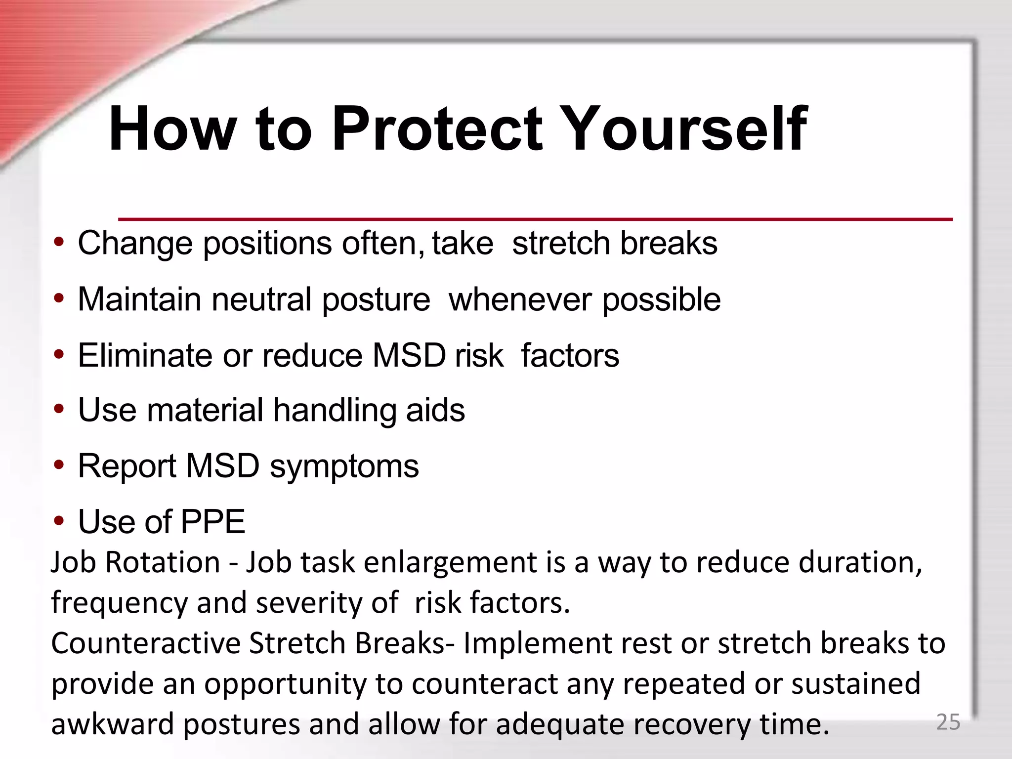 Introduction to Ergonomics | PPSX