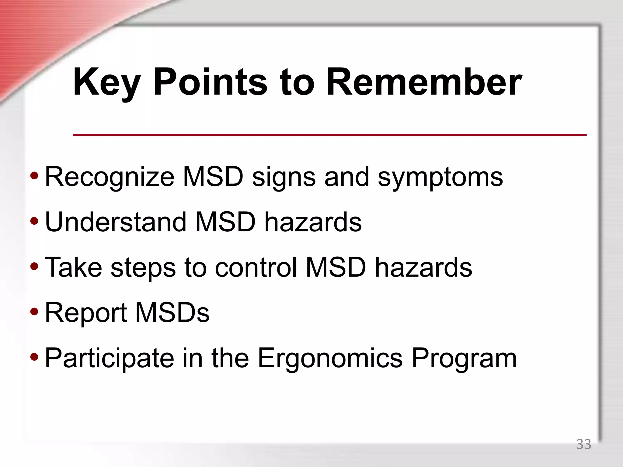 Introduction to Ergonomics | PPSX