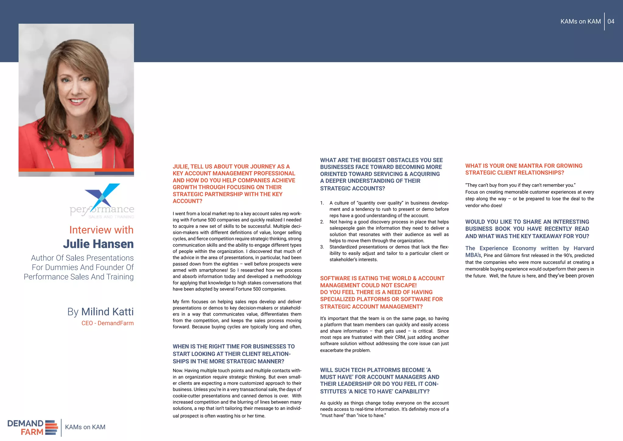 Kam leaders-Interviews | PDF