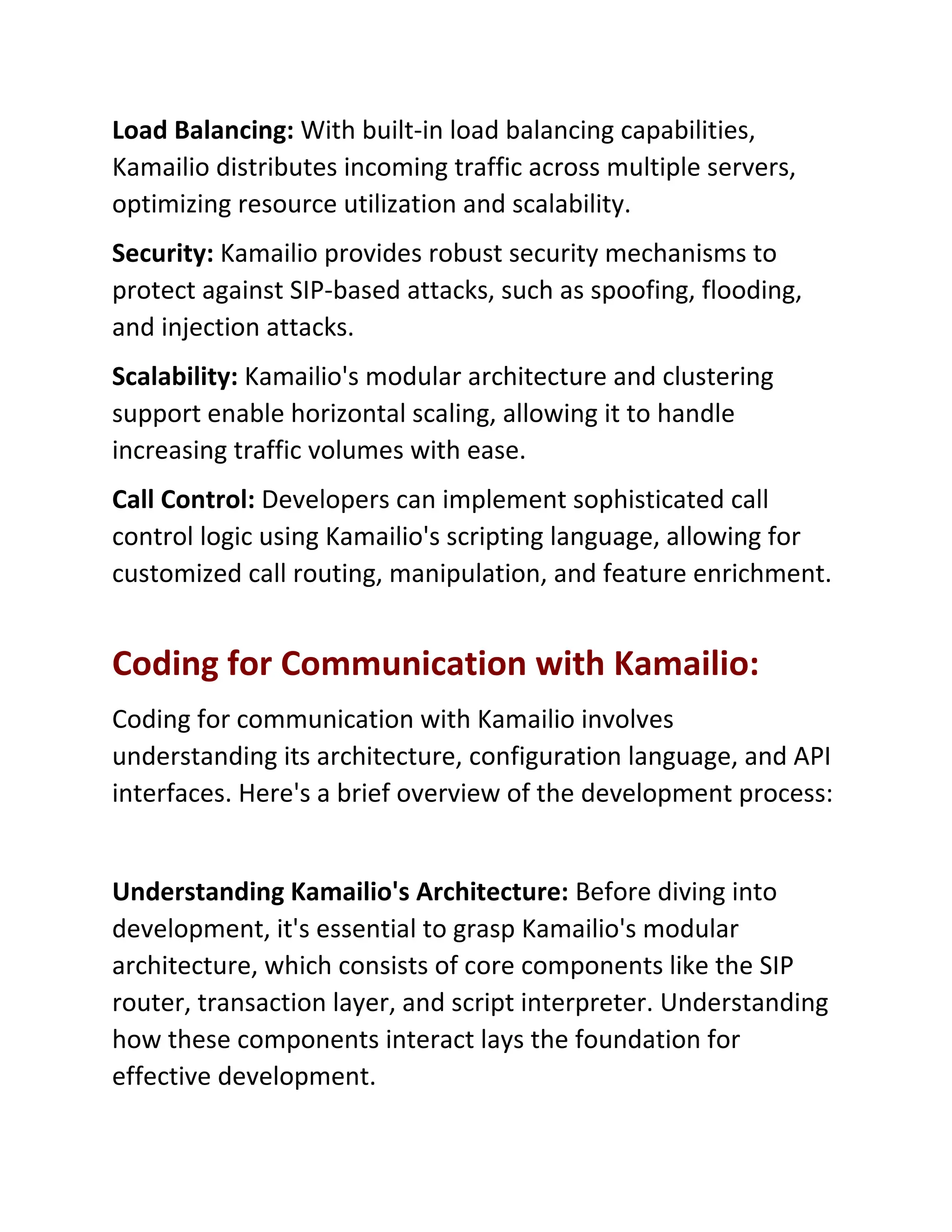 Exploring Kamailio Development: Coding for Communication | DOCX