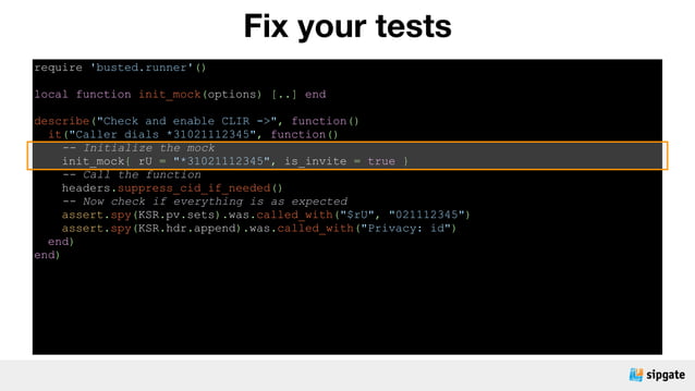 Kamailioworld 2018 Modular And Test Driven Sip Routing With Lua Ppt