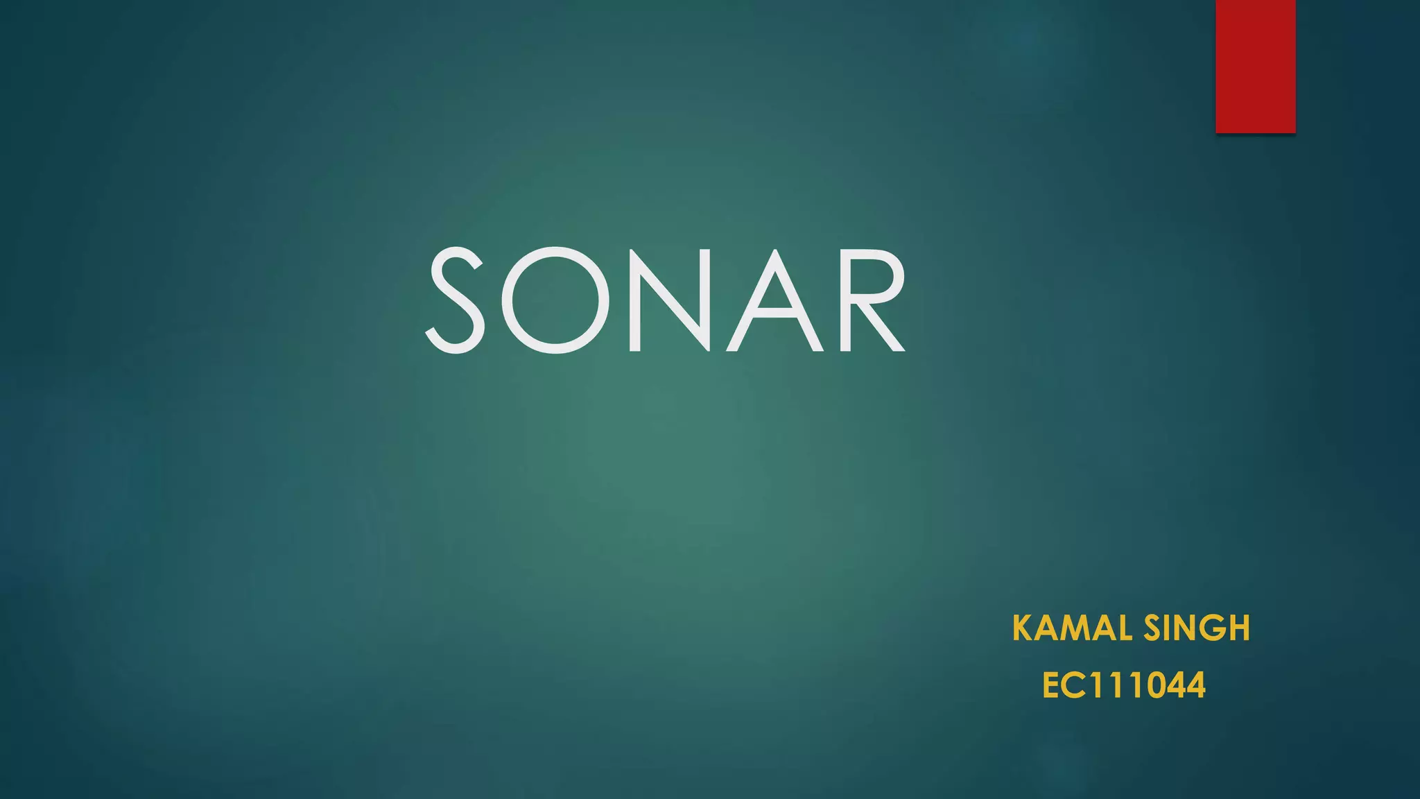 SONAR | PPTX