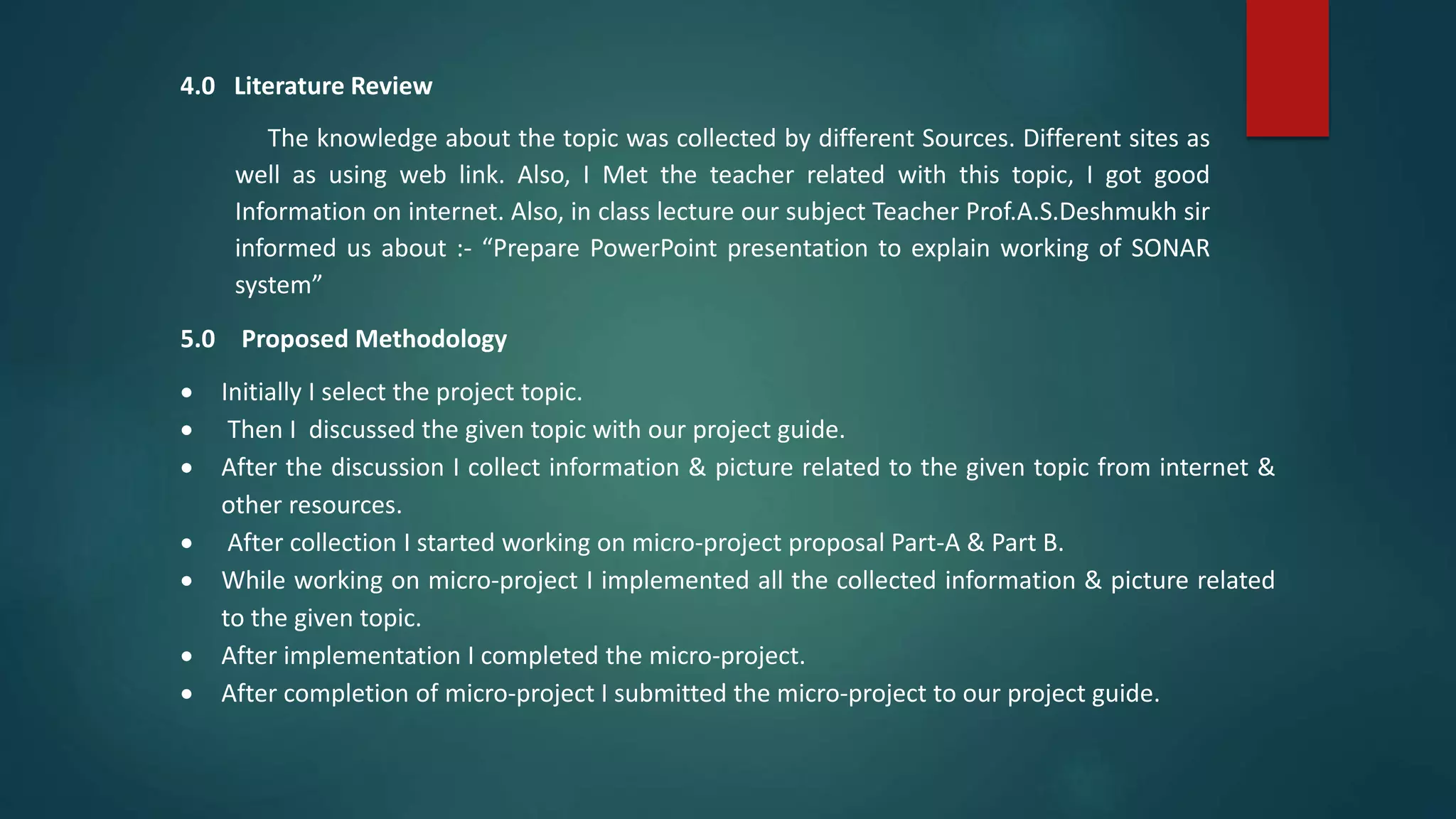 Csp Microproject Join All India Polytechnic Aicte Telegram Group Sonar System1pptx 