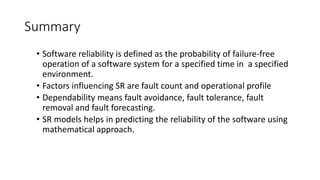 Software Reliability | PPTX