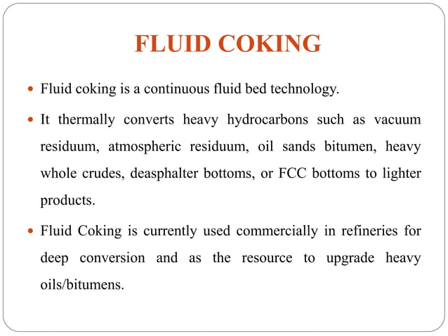 FLUID COKING | PPTX