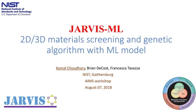 2D/3D Materials screening and genetic algorithm with ML model | PPT