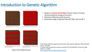 2D/3D Materials screening and genetic algorithm with ML model | PPT