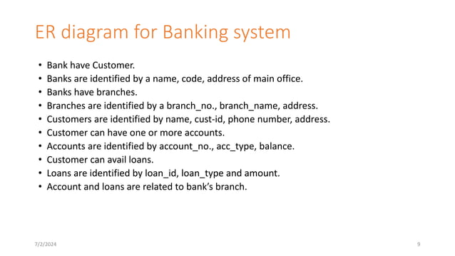 Entity Relationship Model in Database System | PPT