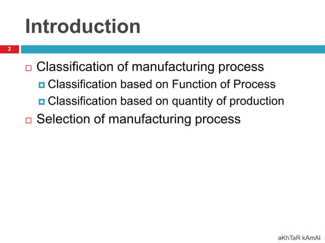 Classification of manufacturing process | PPTX | Home Improvement ...