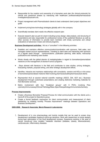 Kamala Maddali Cv2011 | PDF