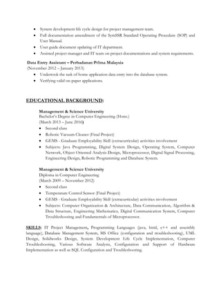 Kamal Ariff's updated resume | PDF