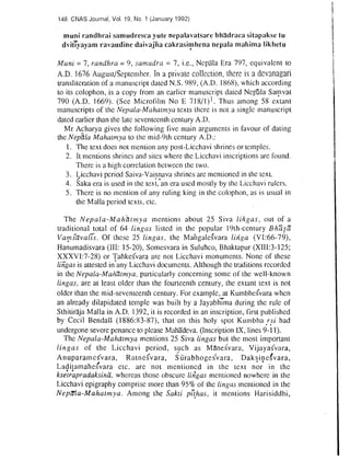 Kamal prakash malla critique of nepal mahatmya 1992 text searcheable | PDF
