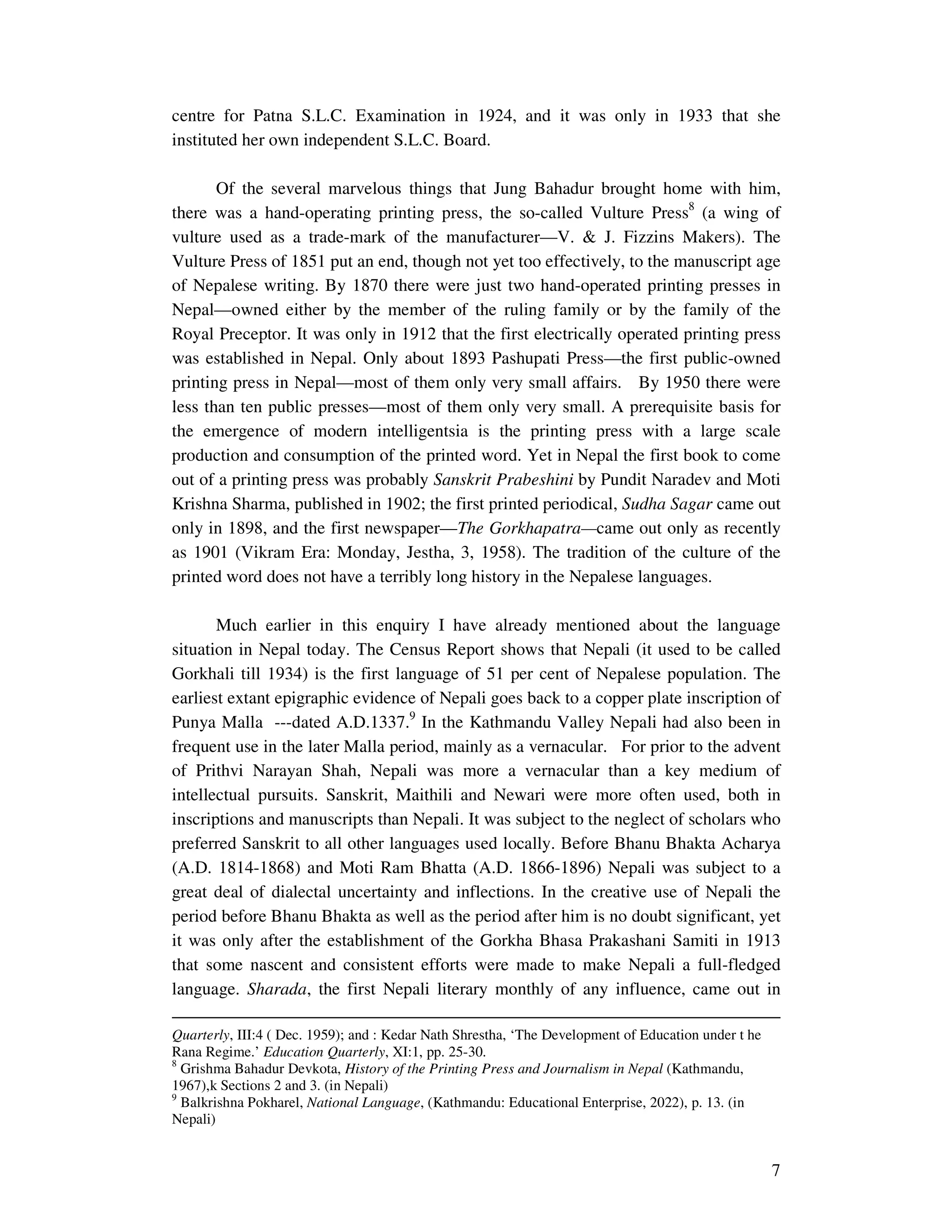 Kamal prakash malla the intellectual in nepalese. 1970 | PDF