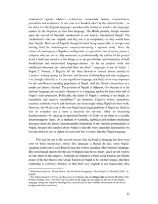 Kamal prakash malla the intellectual in nepalese. 1970 | PDF