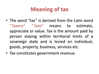 goods and service tax | PPT