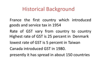 goods and service tax | PPT