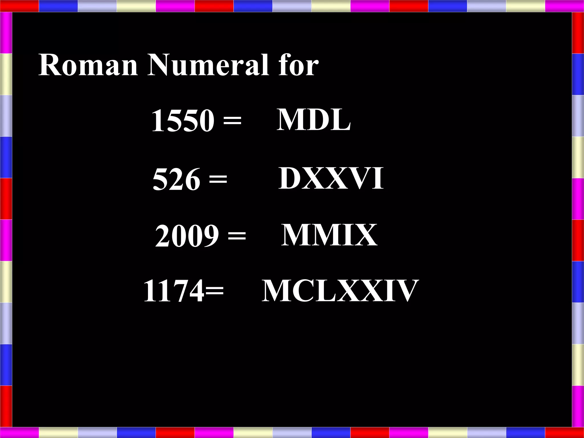 Kamal roman numerals 5 th class | PDF