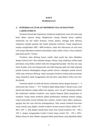 Kamar hitung trambosit | DOCX