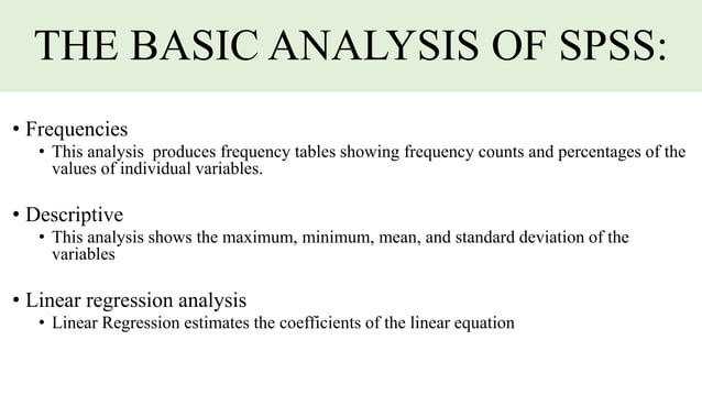 Introduction to the Research Method and SPSS | PPT
