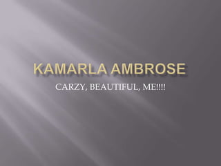 Kamarla ambrose bibliography | PPT