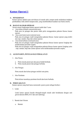 Kamar operasi | DOCX