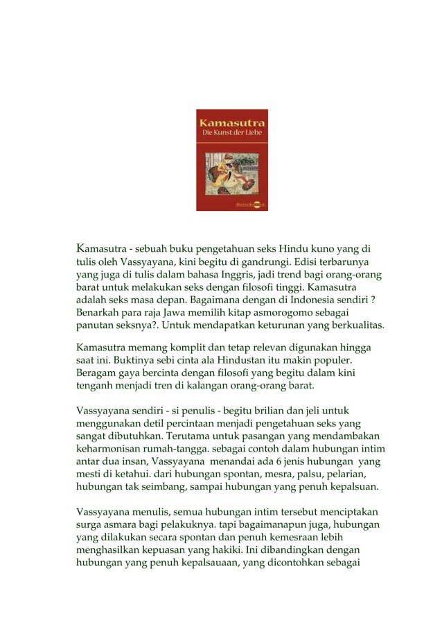 Kamasutra seks masa depan | PDF