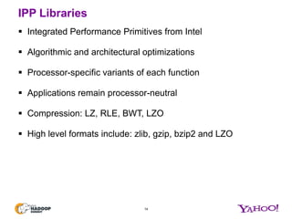 Compression Options in Hadoop - A Tale of Tradeoffs | PPTX
