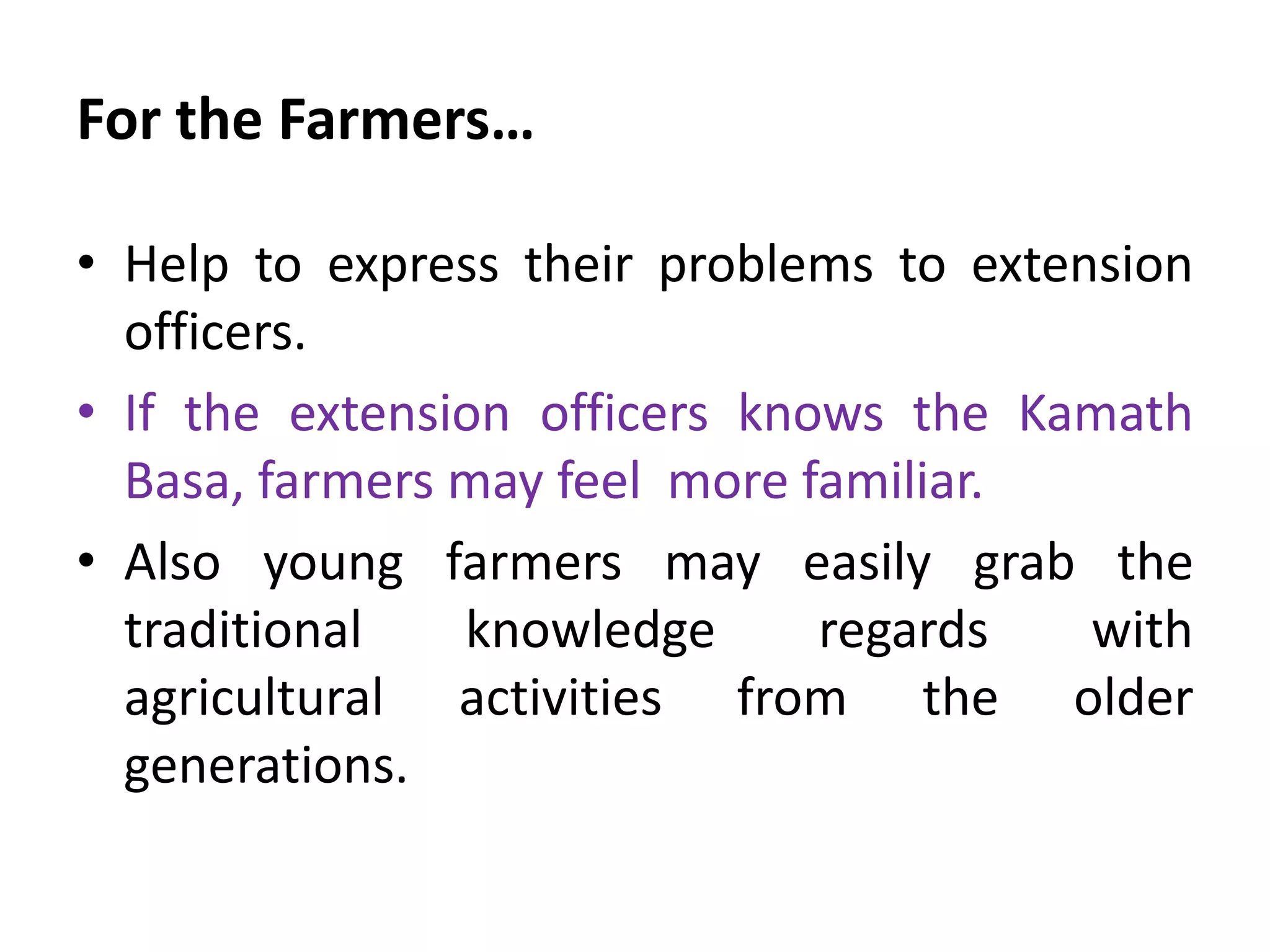 Kamath basa indigenous language of paddy culture in sri lanka | PPTX