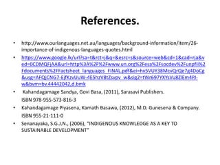 Kamath basa indigenous language of paddy culture in sri lanka | PPTX