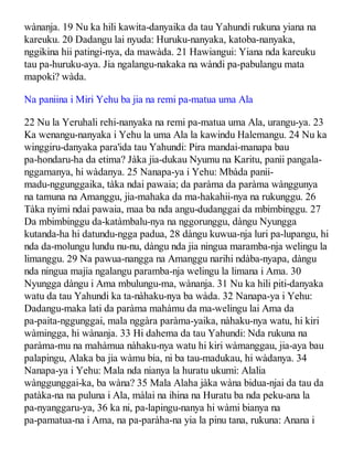 Kambera bible gospel of john | PDF