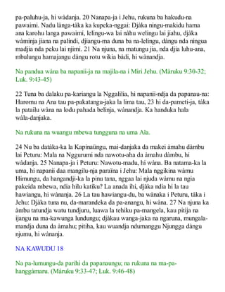 Kambera bible new testament | PDF