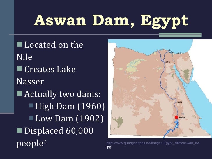 Aswan High Dam Map