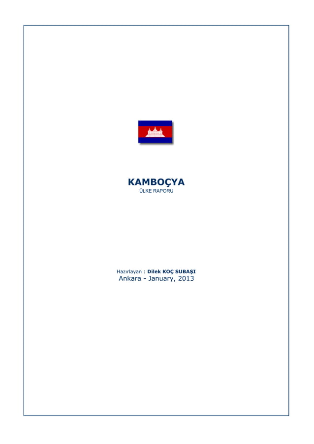 Kambocya ulke raporu_2013 | PDF